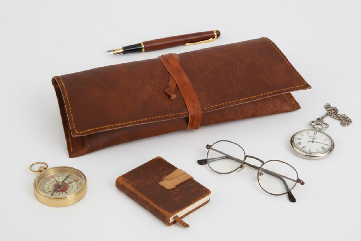 Leather Storage Pouch - VintageVilla.co.nz